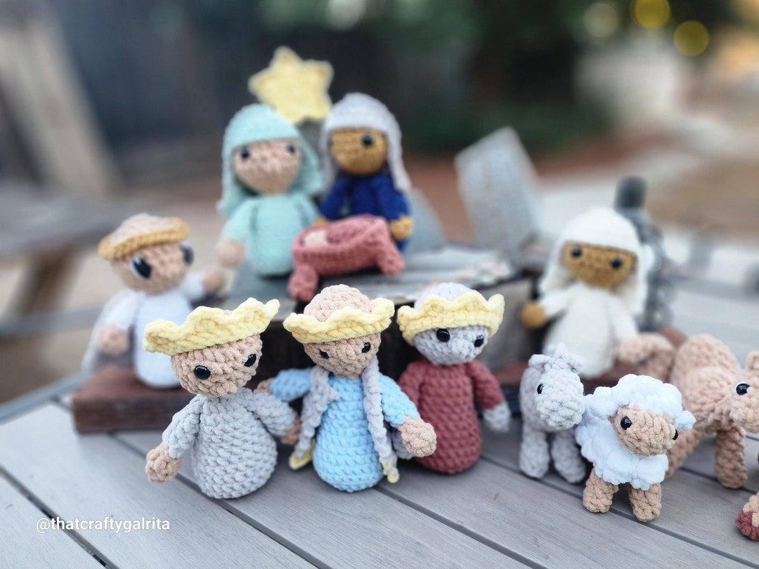 Handmade Plush Nativity Scene Set - Etsy
