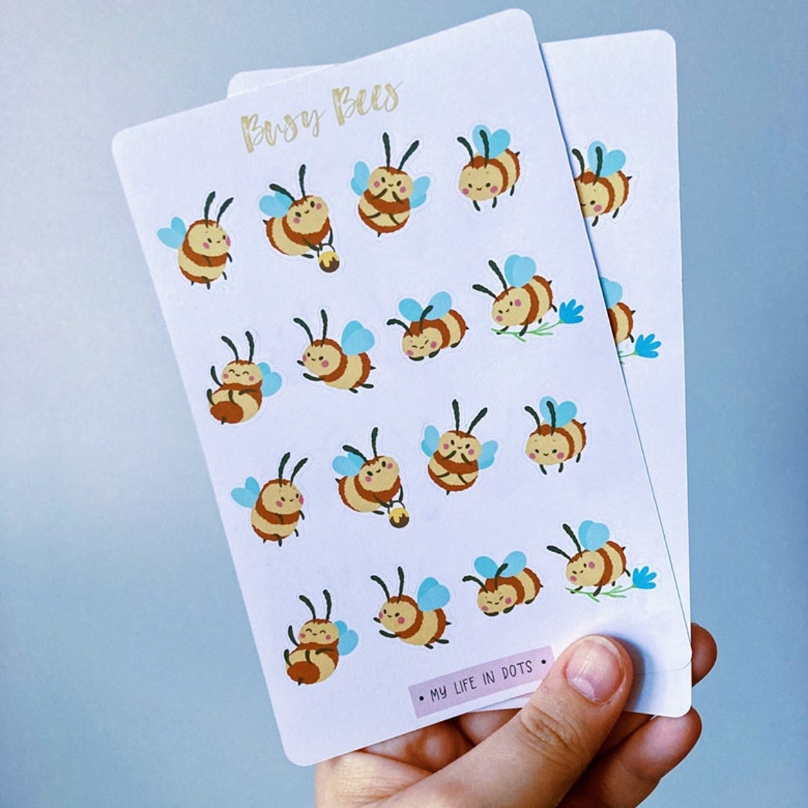 Bee Themed Sticker Sheets - Etsy