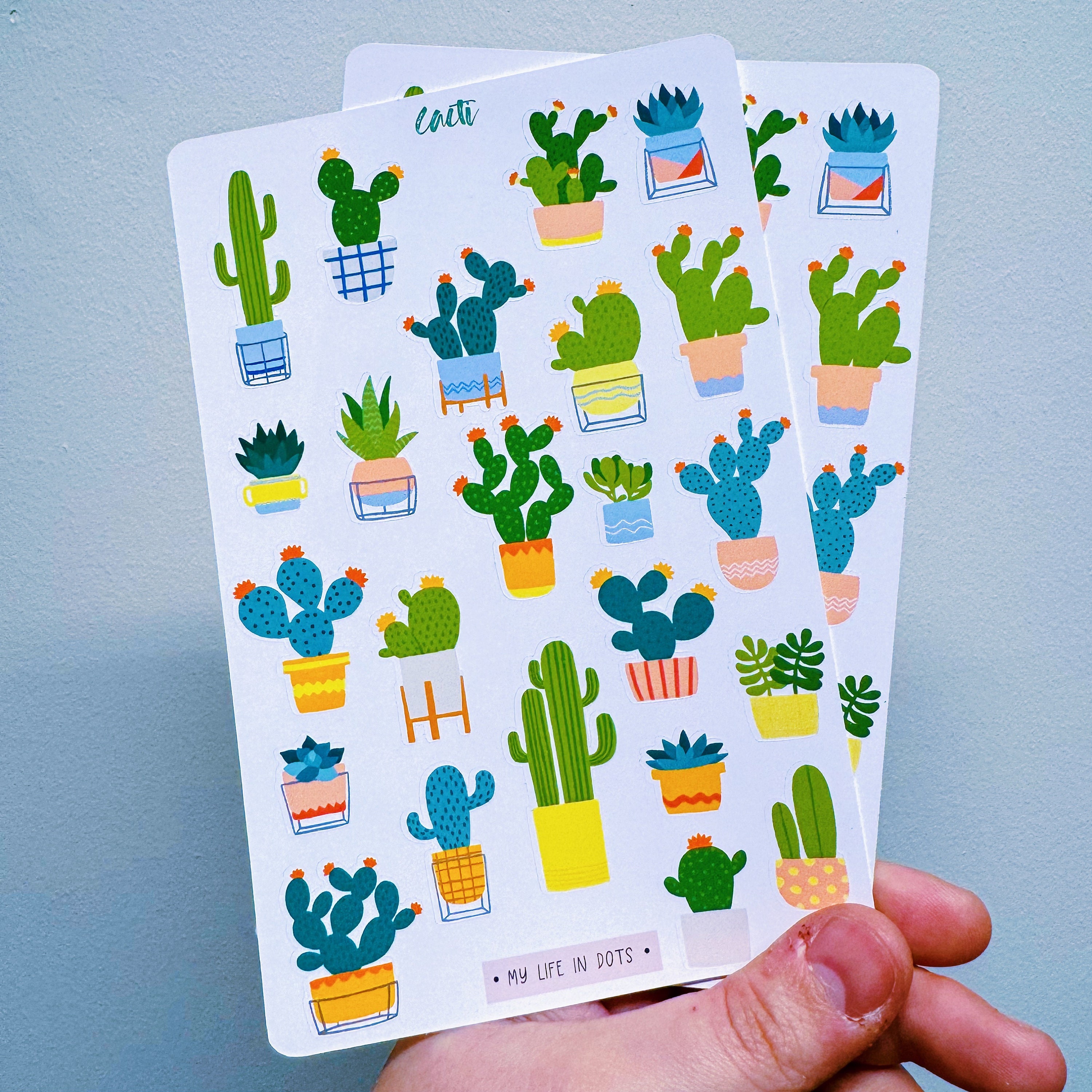 Cacti Sticker Sheets - Etsy