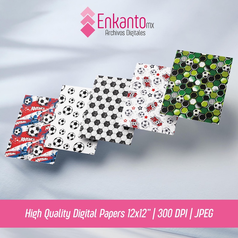 Soccer Digital Paper & Clipart | Football Ball Pattern PNG JPG, Sports ...