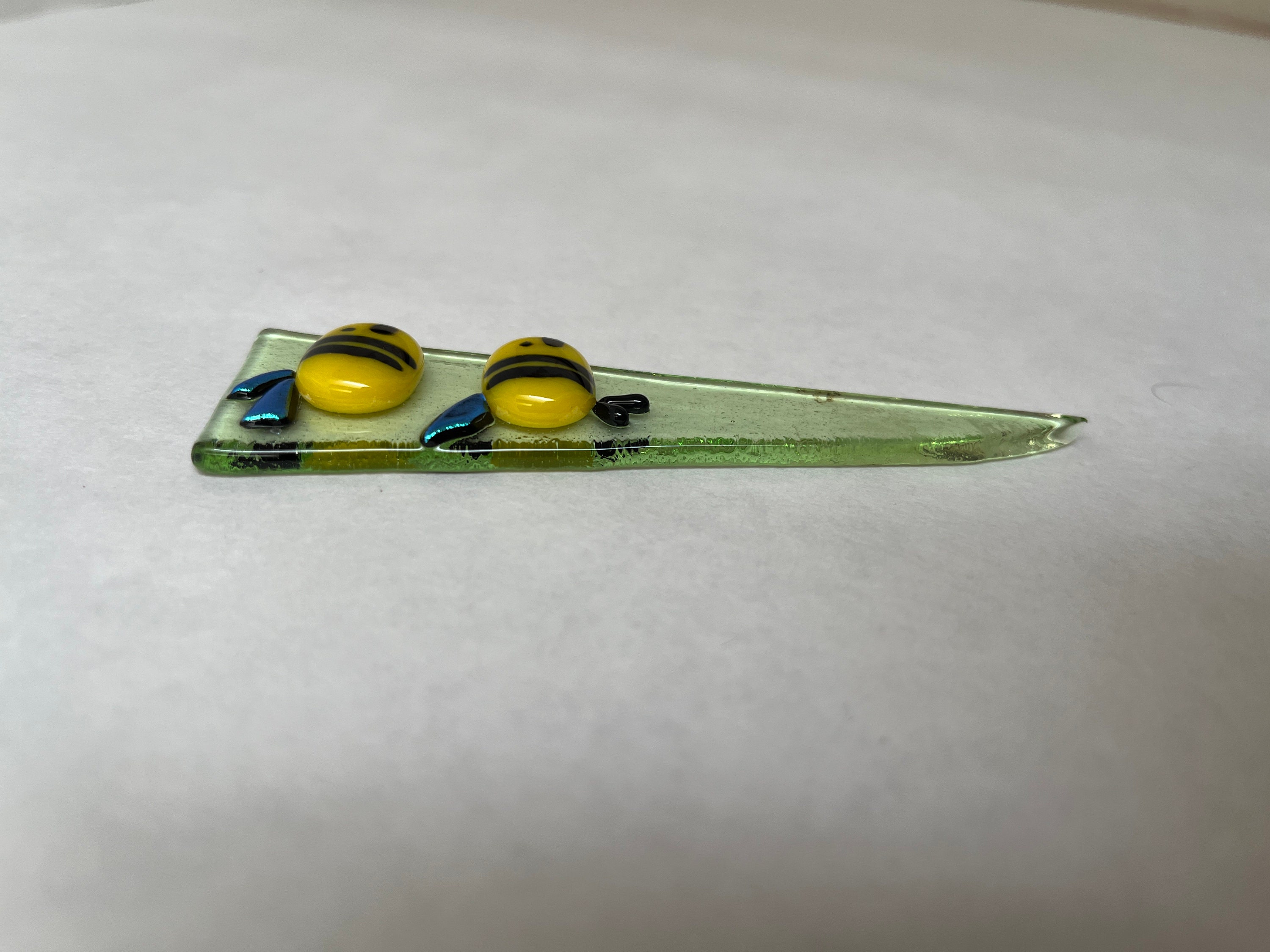 Fused Glass Bee Insect Plant Garden Stake Art - Etsy