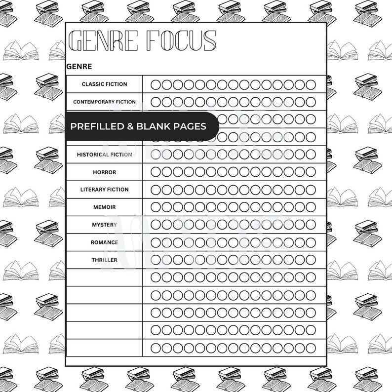 Reading Plan & Book Tracking Packets - Printable (digital Download) - Etsy