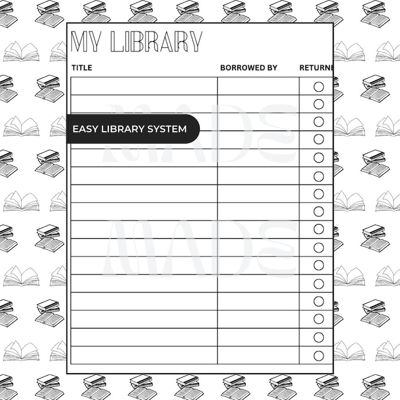 Reading Plan & Book Tracking Packets - Printable (digital Download) - Etsy