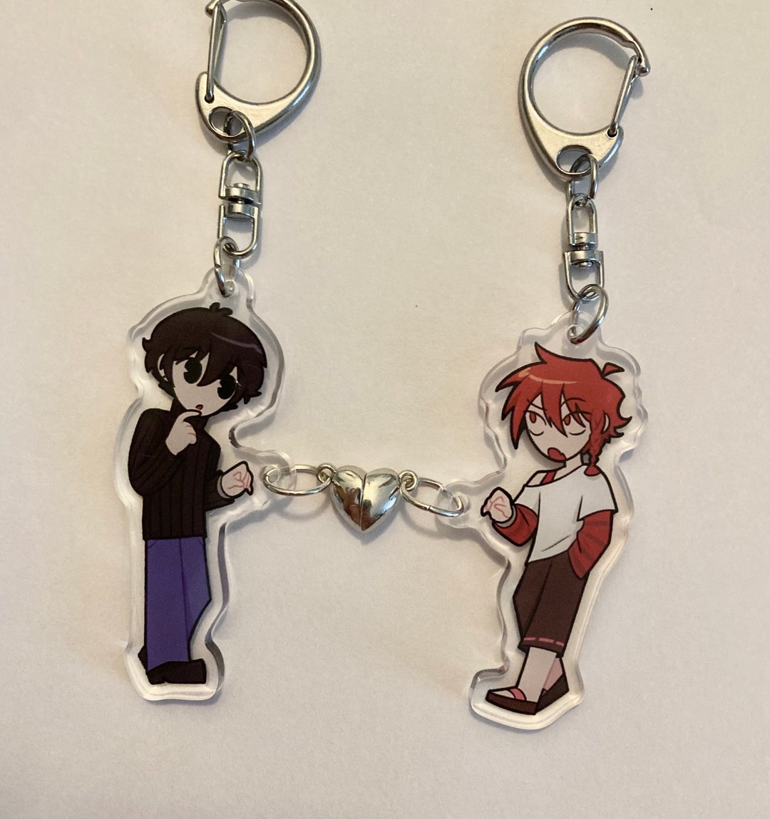 ZENO Matching Tsugino Haru Maeno Aki Heart Magnet Keychains - Etsy