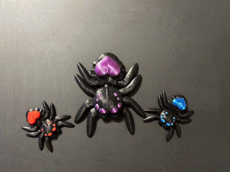 3D Articulating Valentine Heart Spider - by Cinderwing - Etsy