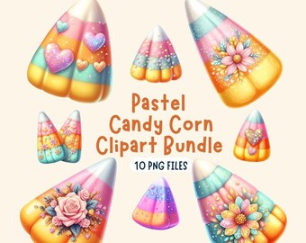 Candy Corn Clip Art - Etsy
