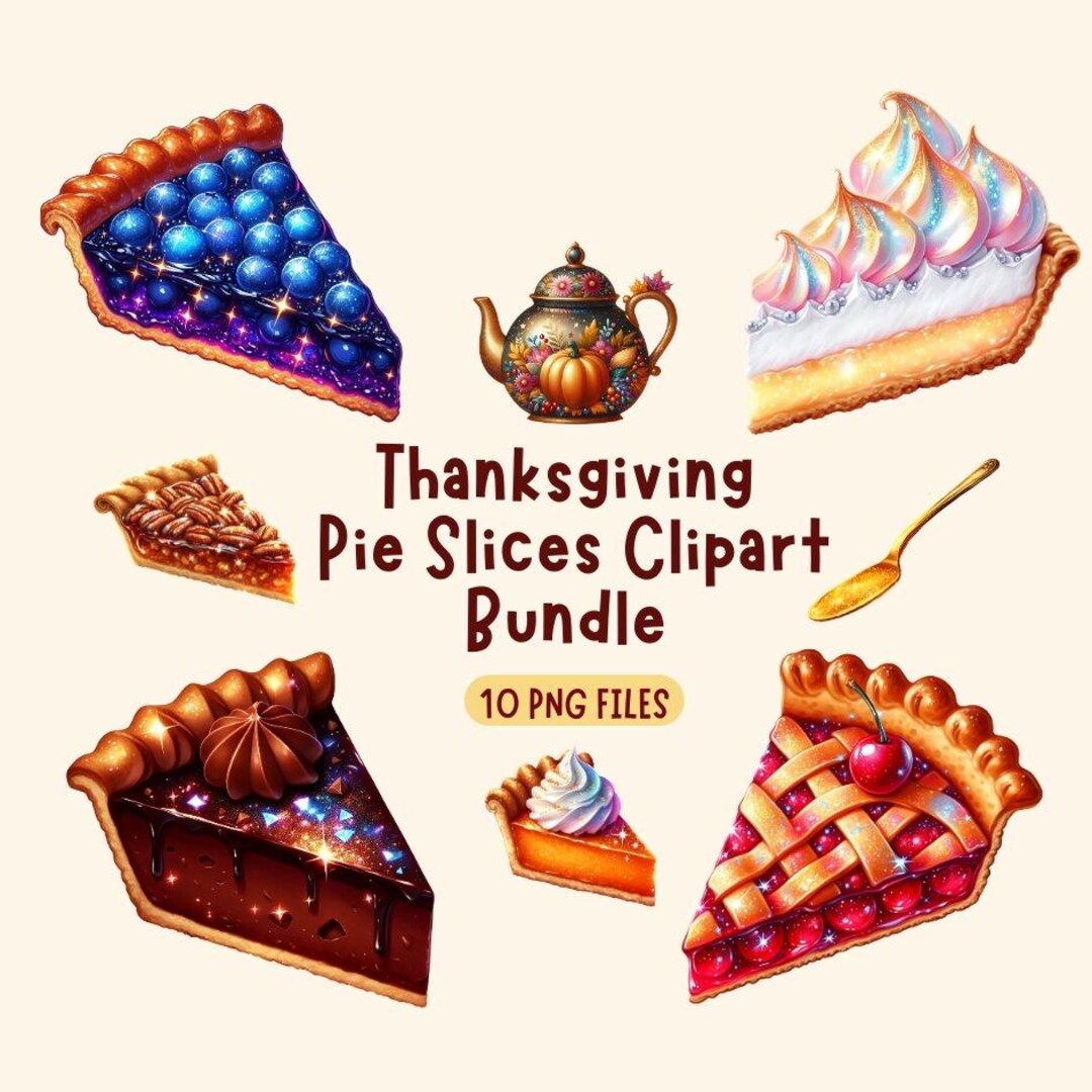 Thanksgiving Clipart, Pie Food Dessert PNG, Apple Pie Baking Art ...