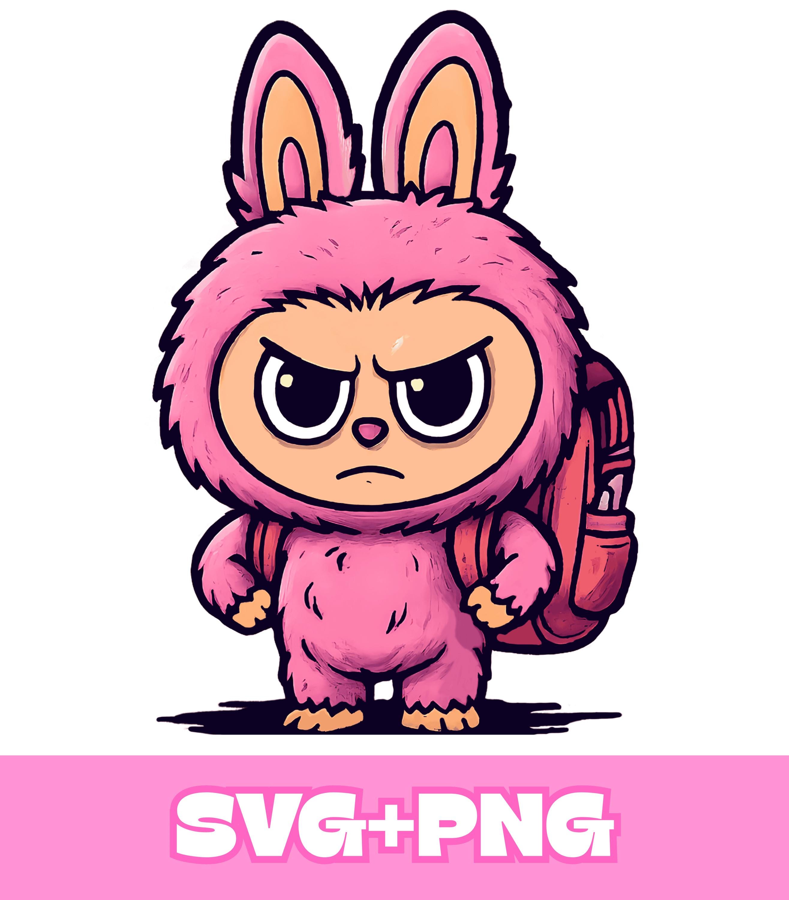 Labubu Back to School PNG SVG – Sweet Monster Clipart Digital Download ...