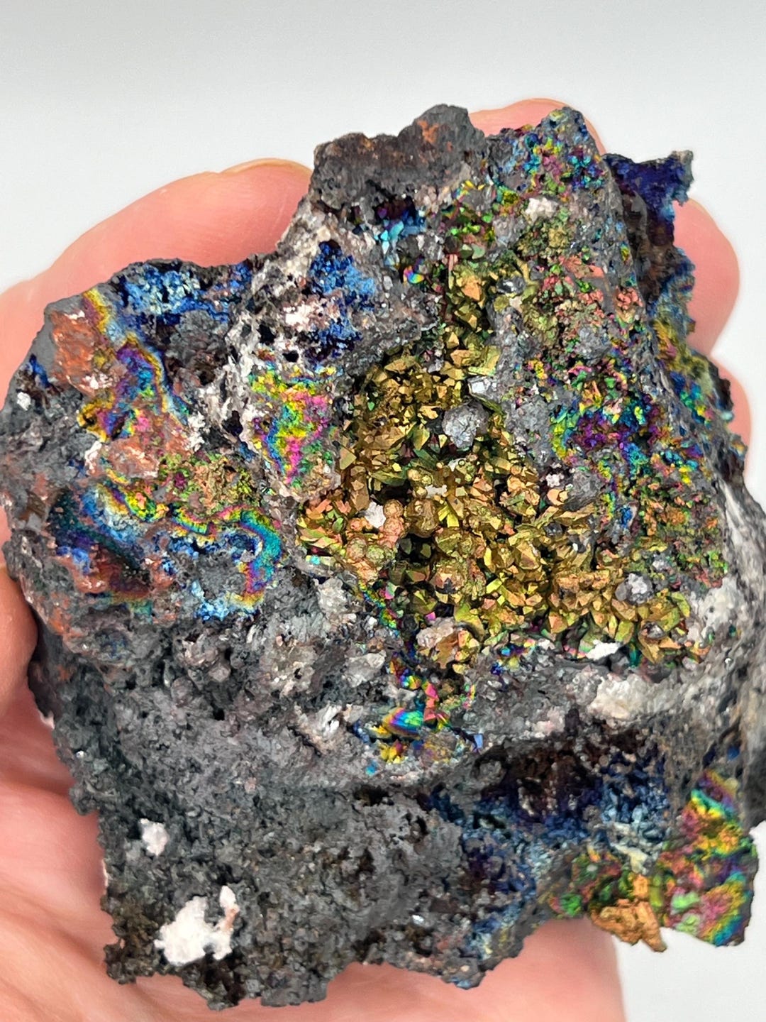 Rainbow Goethite , Turgite Naturally Iridescent Mineral Specimen From ...