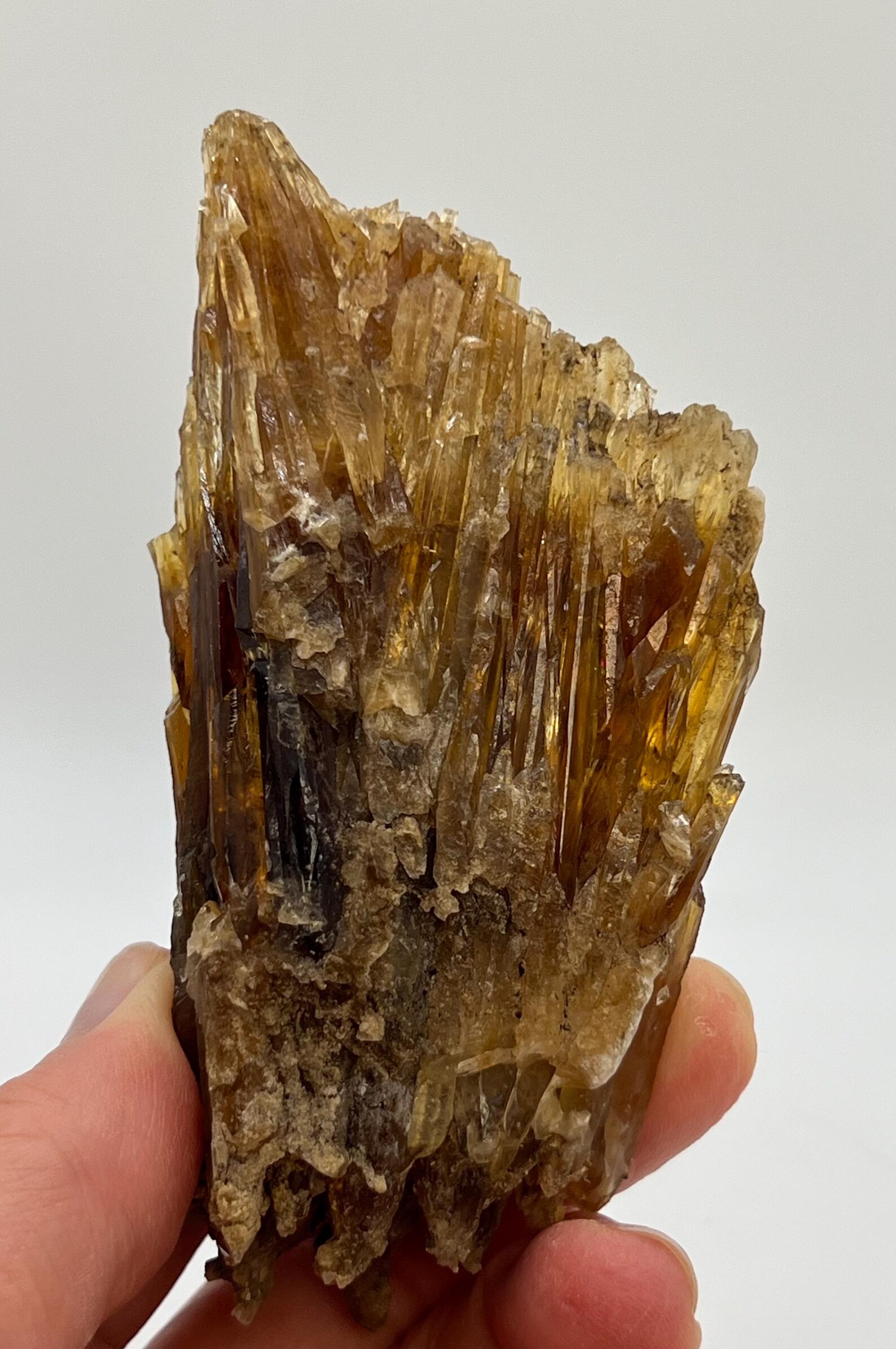 Calcite Specimen From Guizhou, China. Amber Colored Calcite With ...