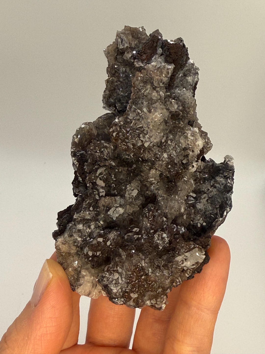 Calcite on Goethite From Mexico. Rocks Minerals Crystals - Etsy