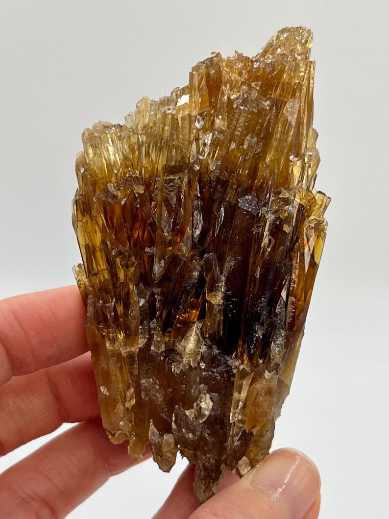 Calcite Specimen From Guizhou, China. Amber Colored Calcite With ...