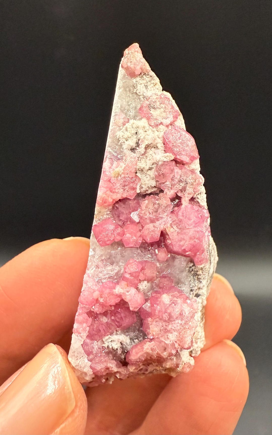 Raspberry Garnets on Matrix, Pink Grossular Garnet From Mexico. Rocks ...