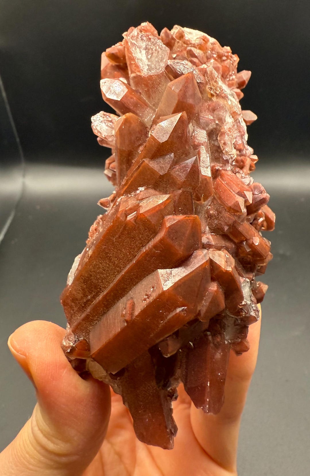 Red Clay Quartz / Hematoid Quartz Cluster From Morocco. Rocks Minerals ...