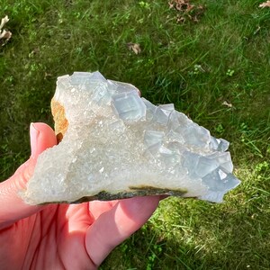 Light Blue Fluorite With Sparkly Quartz on Matrix From Beijing, China ...