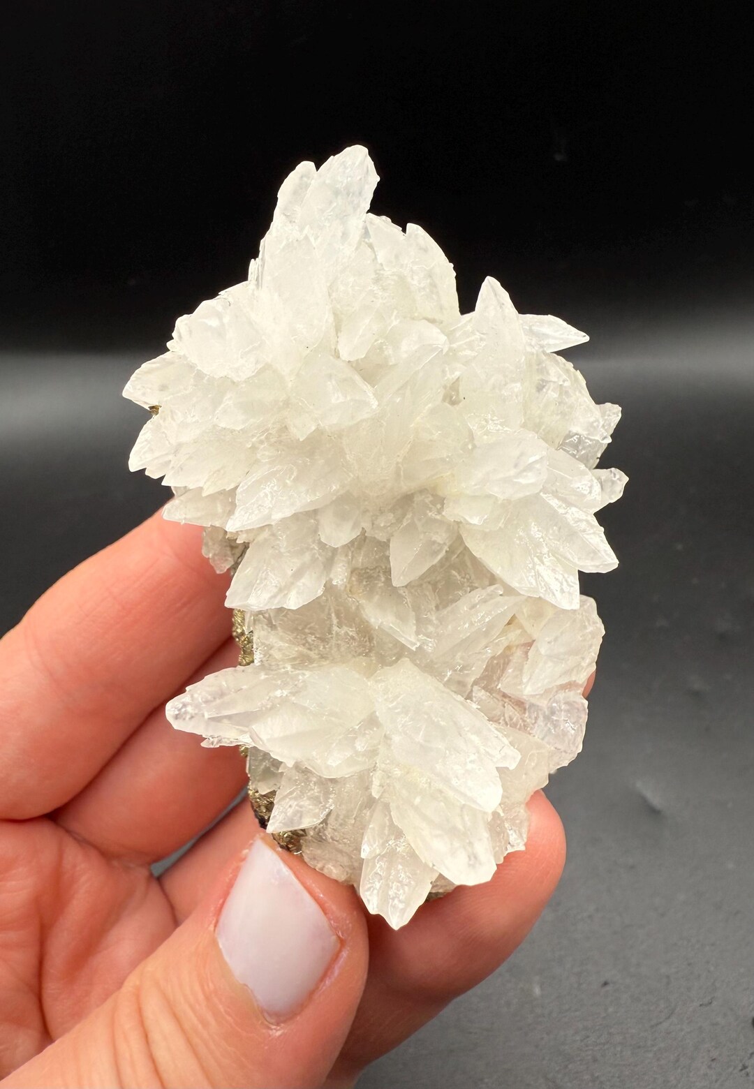 Red UV Dogtooth Calcite With Marcasite From Guerrero, Mexico ...