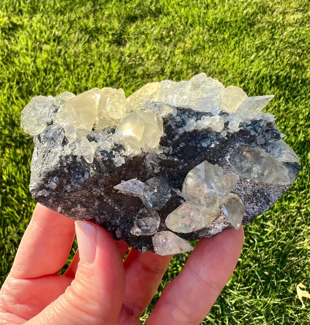 Diamond Calcite on Sparkly Matrix From Anhui Province, China. Rocks ...