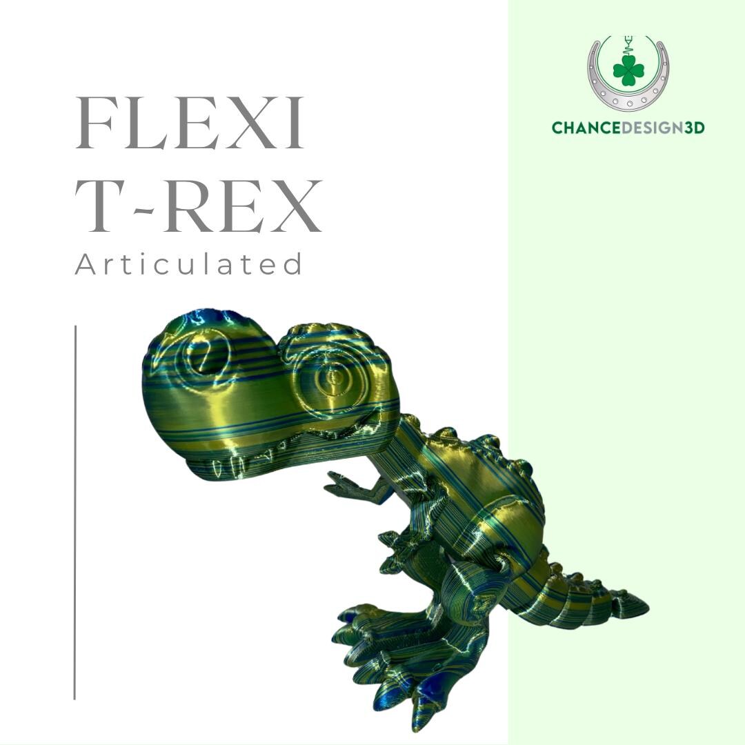 Flexi T-rex Dinosaur - Articulated Sensory Toy - Unique Fidget Sensory ...