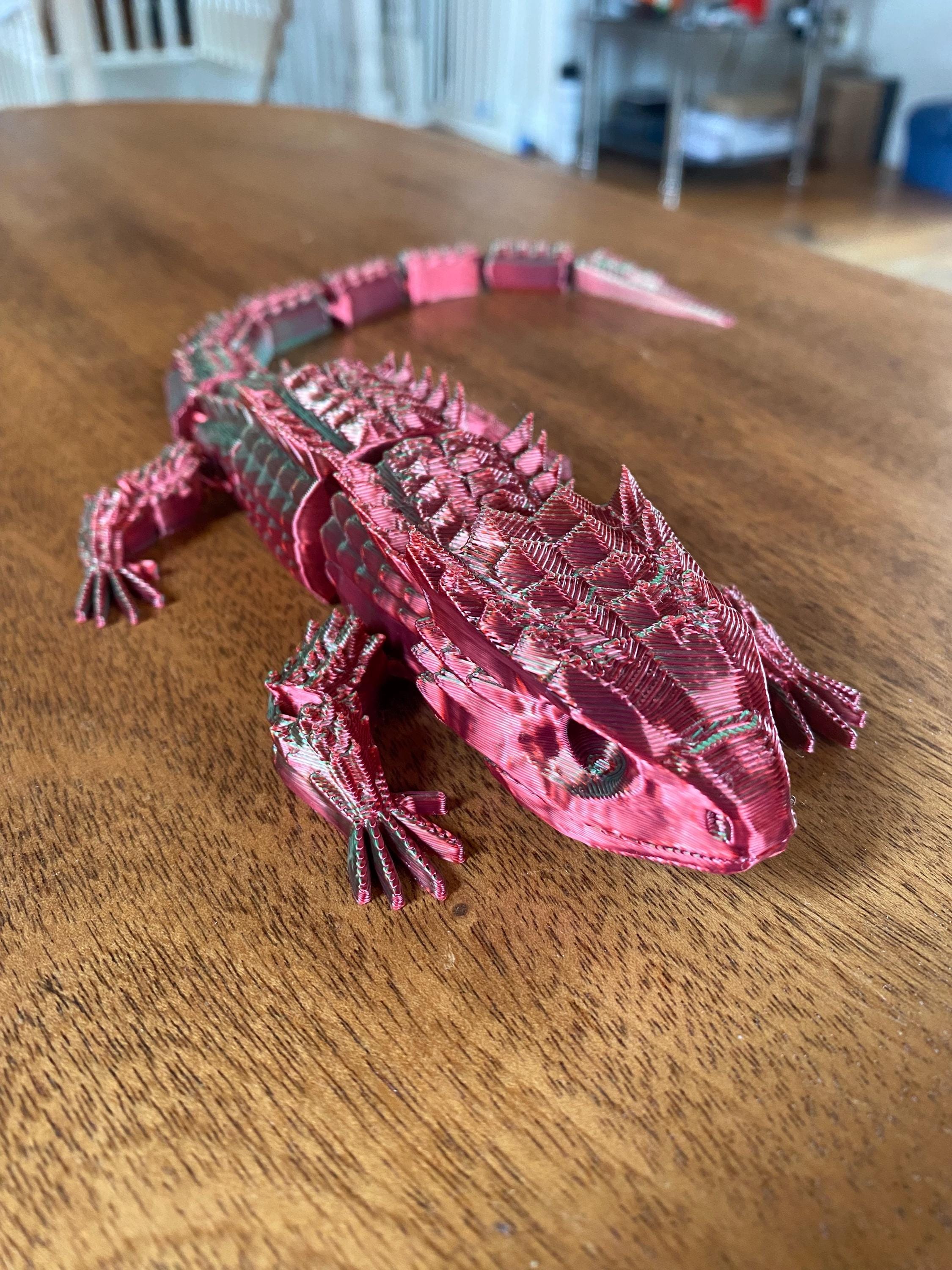 Articulated 3D Printed Skink Lizard Reptile Sensory Fidget Toy Desk Toy ...