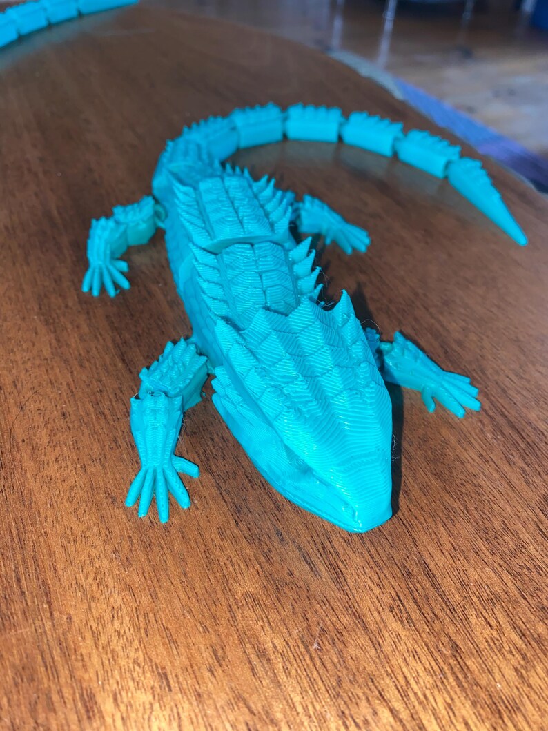 Articulated 3D Printed Skink Lizard Reptile Sensory Fidget Toy Desk Toy ...