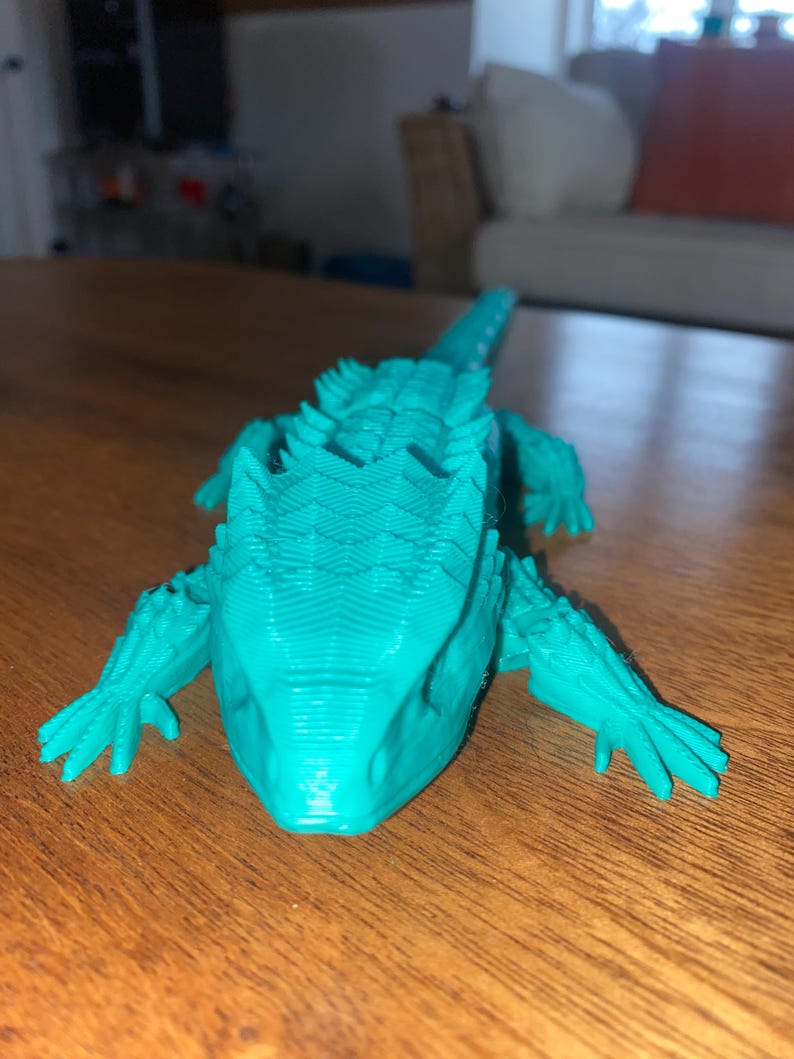 Articulated 3D Printed Skink Lizard Reptile Sensory Fidget Toy Desk Toy ...