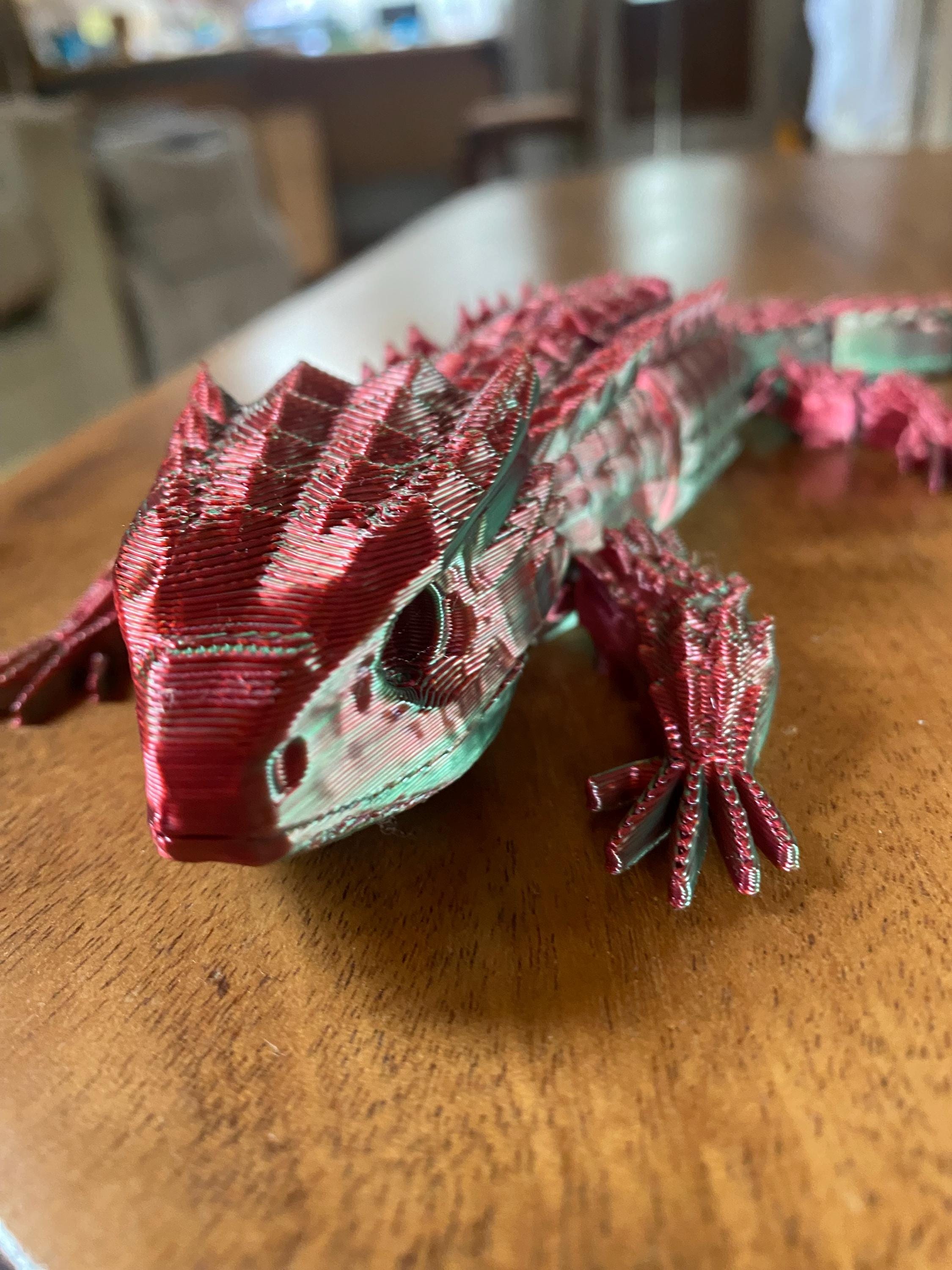 Articulated 3D Printed Skink Lizard Reptile Sensory Fidget Toy Desk Toy ...