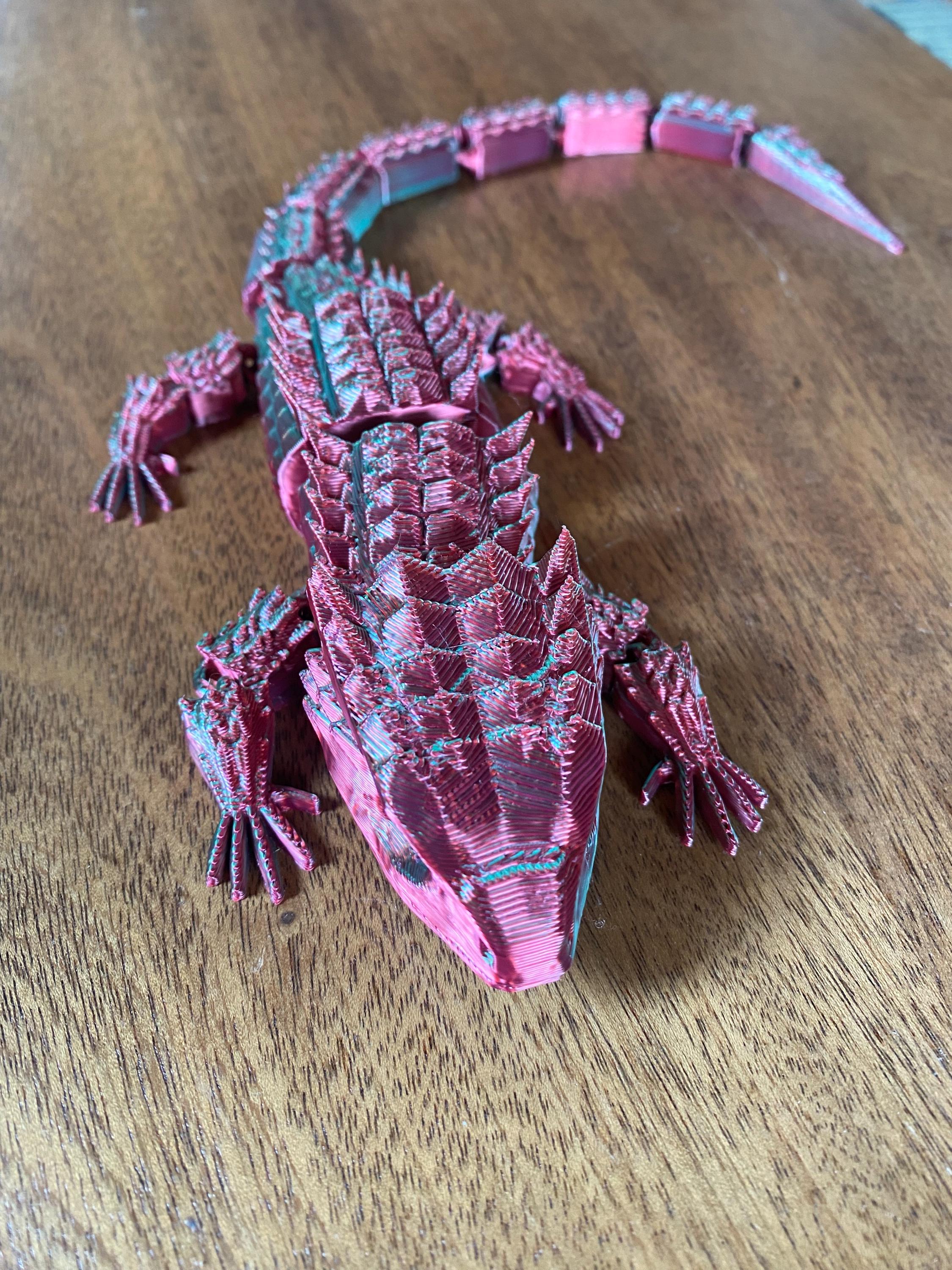 Articulated 3D Printed Skink Lizard Reptile Sensory Fidget Toy Desk Toy ...