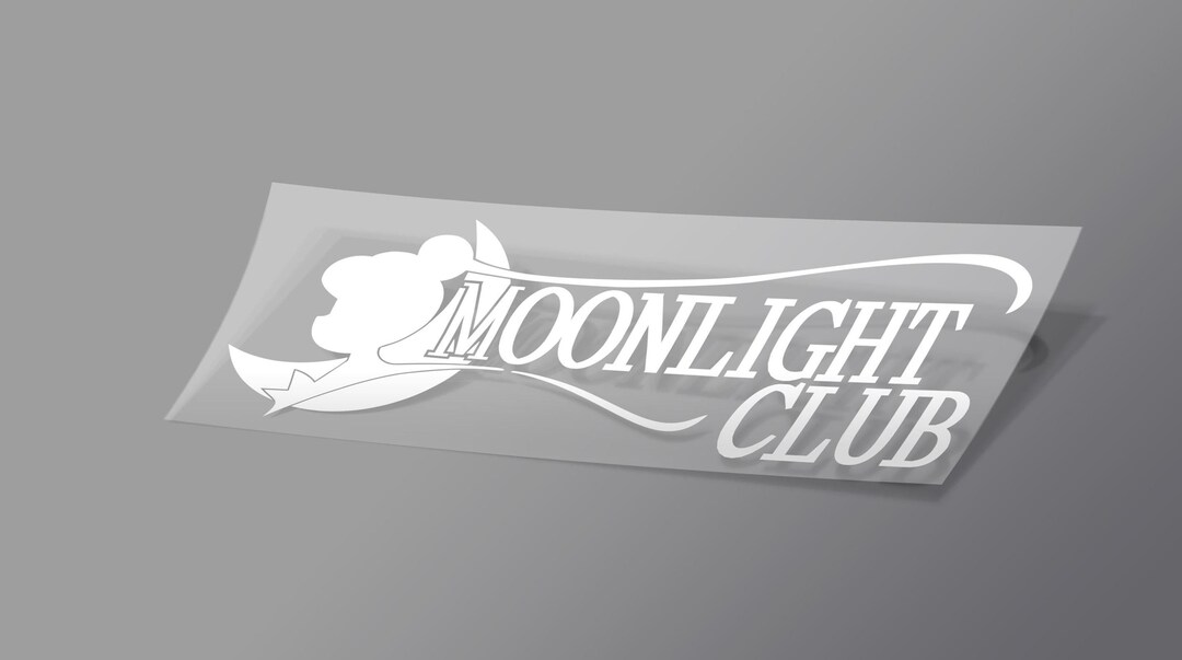 Moonlight Club Decal - Car Decal - Anime Vinyl Sticker - Etsy