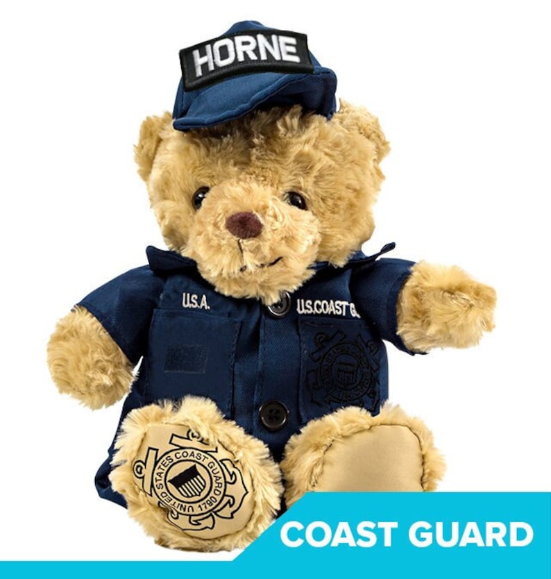 Personalized Coast Guard Teddy Bear - Etsy