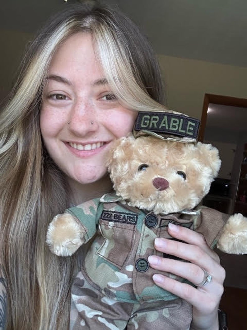 Personalized Army Teddy Bear - Etsy