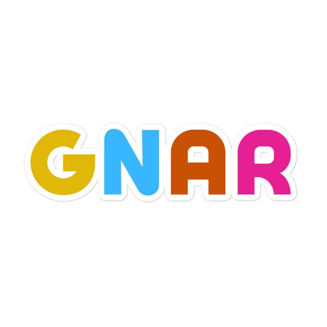 GNAR Snowboard Sticker - Ski Sticker, Vintage Snowboard and Ski Decal ...
