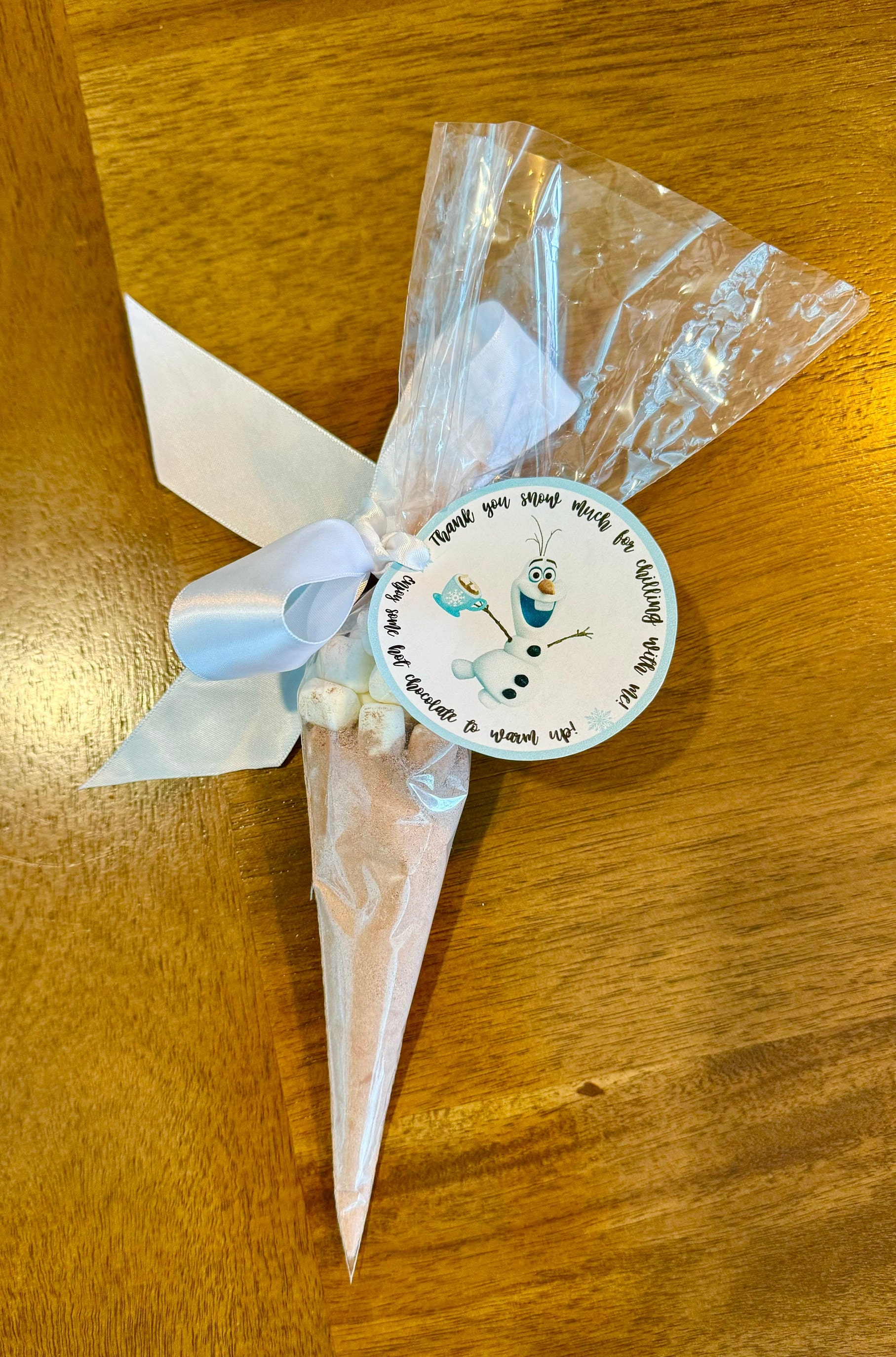 Frozen Themed Olaf Hot Chocolate Party Favor Tags - Etsy