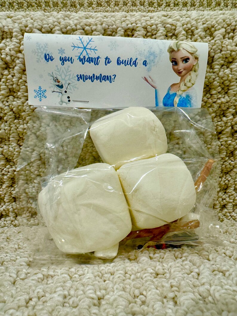 Frozen Themed Elsa Party Favor Toppers - Do You Want to Build a Snowman ...