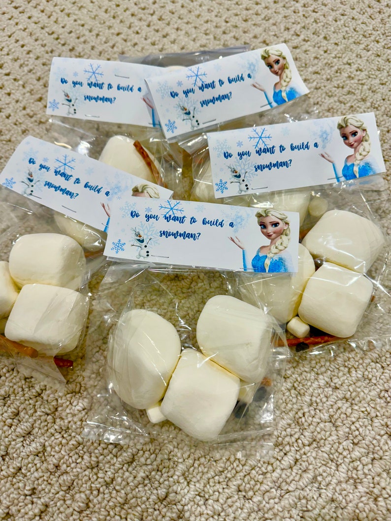 Frozen Themed Elsa Party Favor Toppers Do You Want to Build a Snowman ...