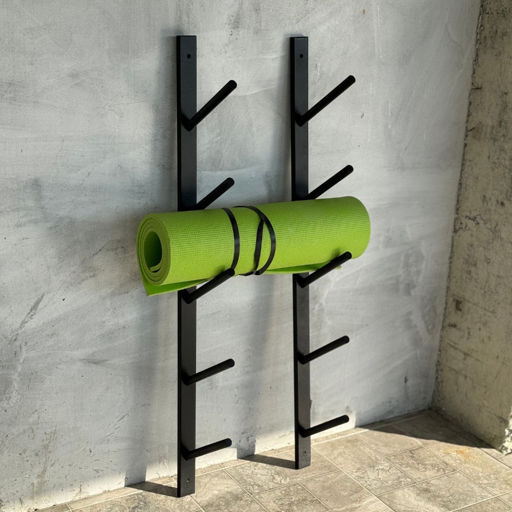 5 Yoga Mat Wall Holder/ Mount, Yoga Mat Storage Organizer, Yoga Mat ...