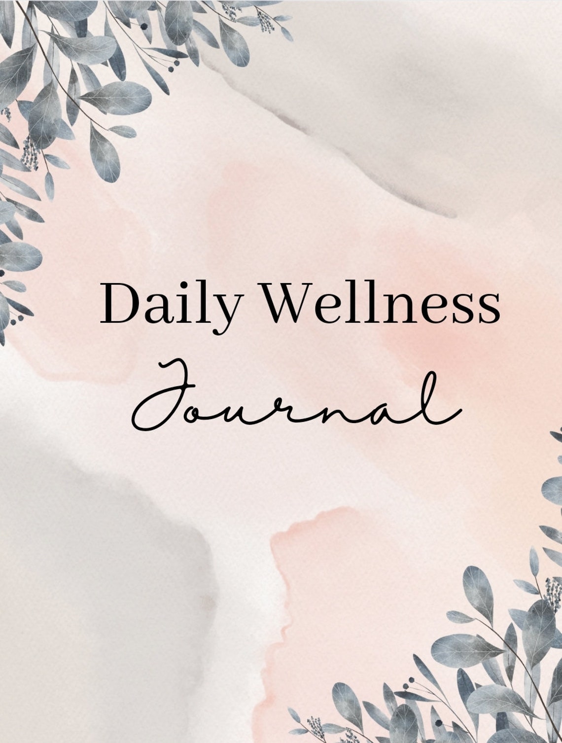 Printable Daily Wellness Journal Template - Etsy