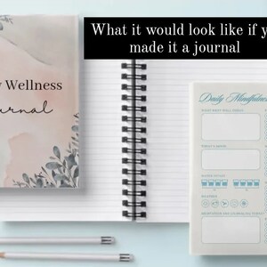 Printable Daily Wellness Journal Template - Etsy