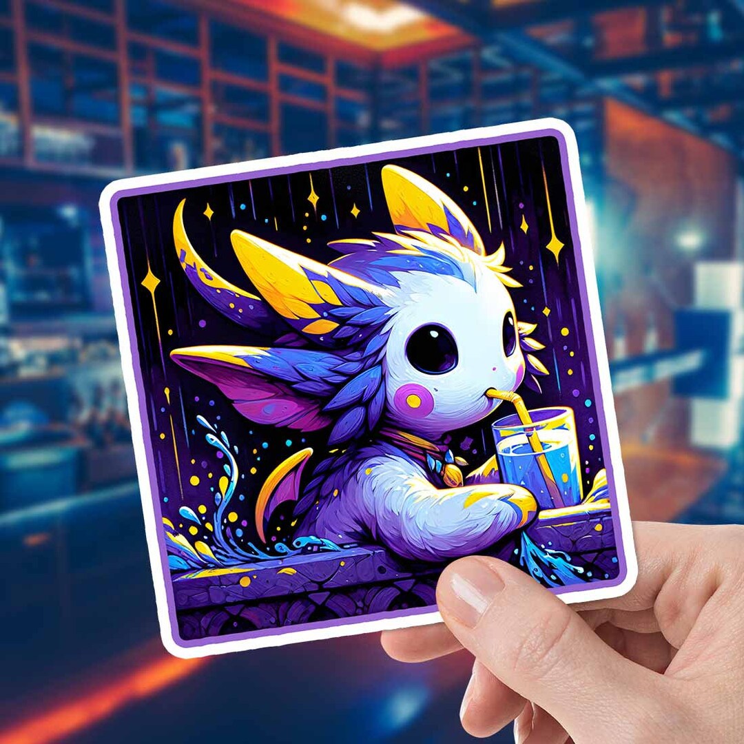 Stay Hydrated Alien Sticker, Space Juice Sticker, Cute Alien, Vinyl ...