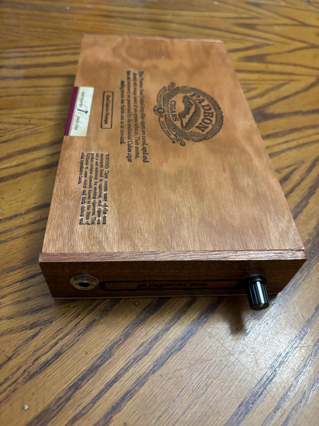 Patron Wooden Electric Cigar Box Stomp-box With Volume Control New - Etsy
