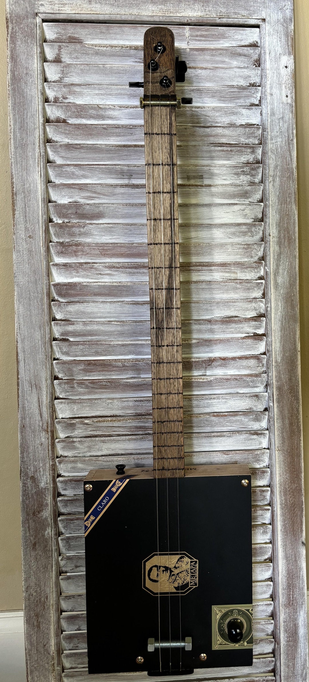 New 3 String Hand-crafted Cigar Box Slide Guitar. Metapa - Etsy