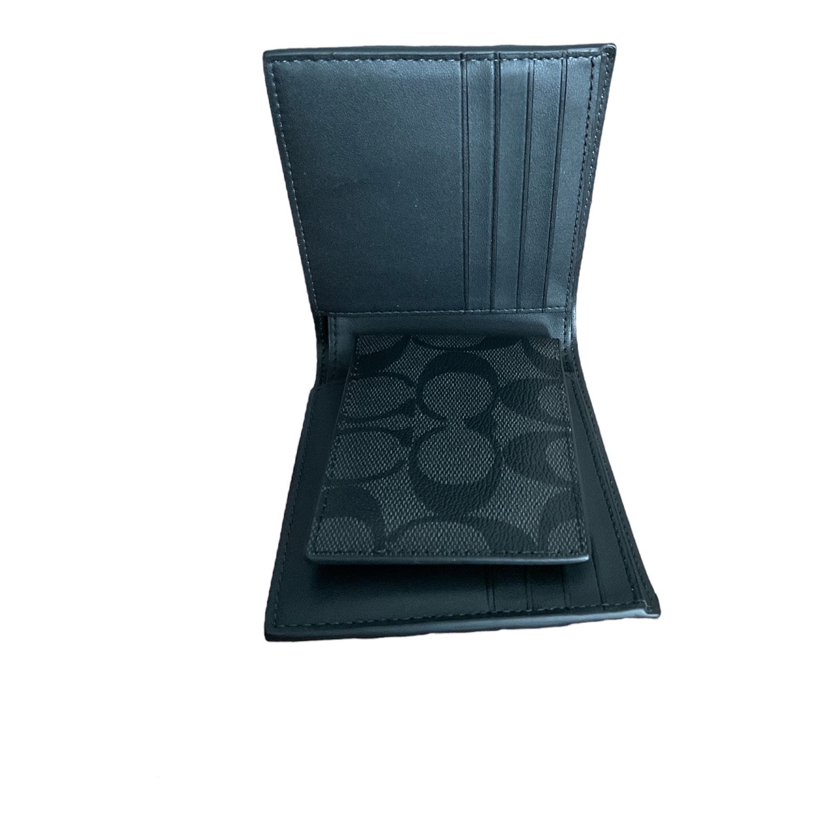 Coach Signature Canvas With Varsity Stripe Men's Wallet - Etsy