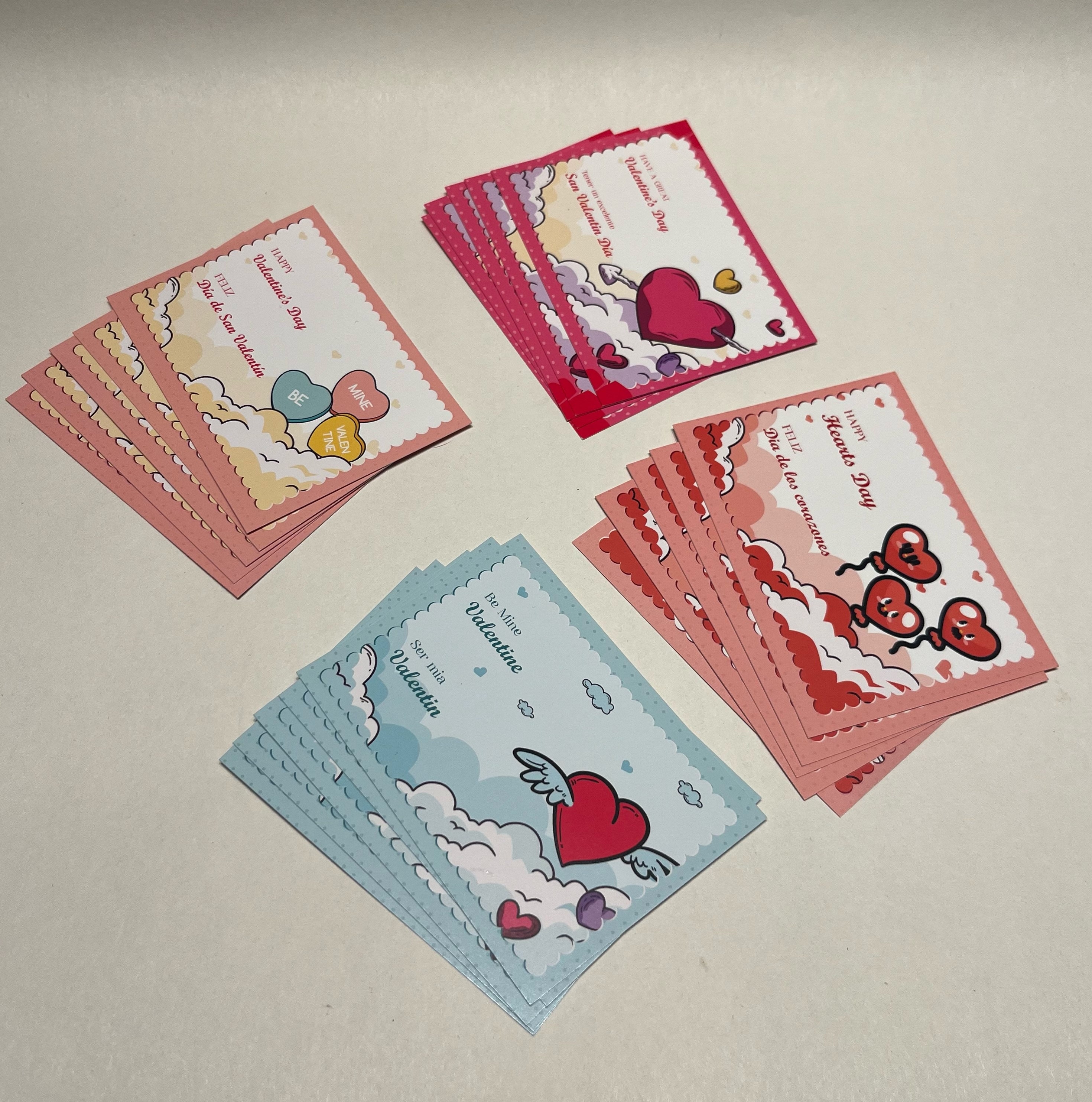 Bilingual Spanish/english Valentines Day Cards - Etsy