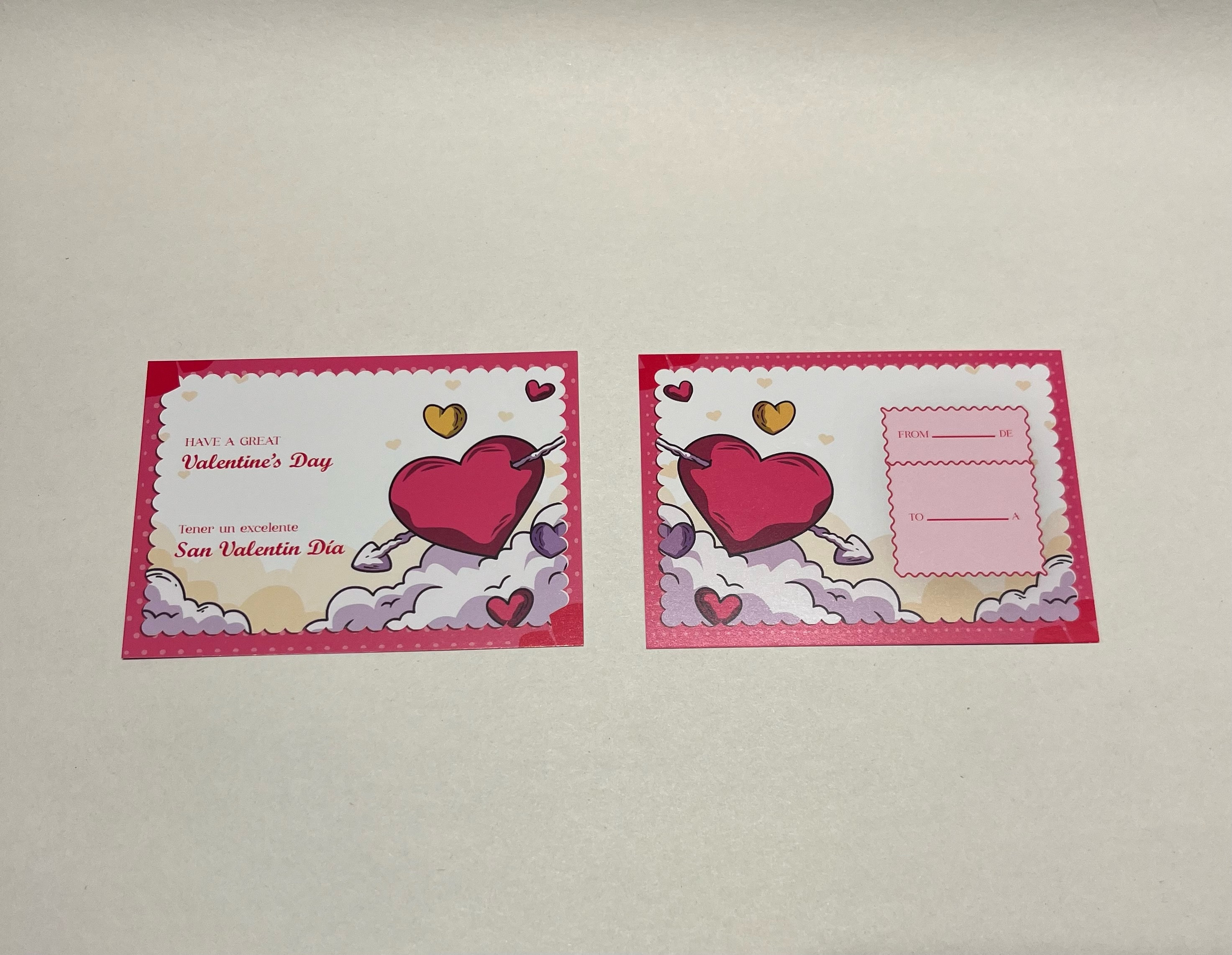 Bilingual Spanish/english Valentines Day Cards - Etsy