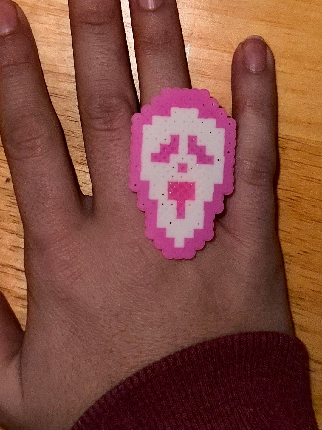 Scream Perler Ring - Etsy