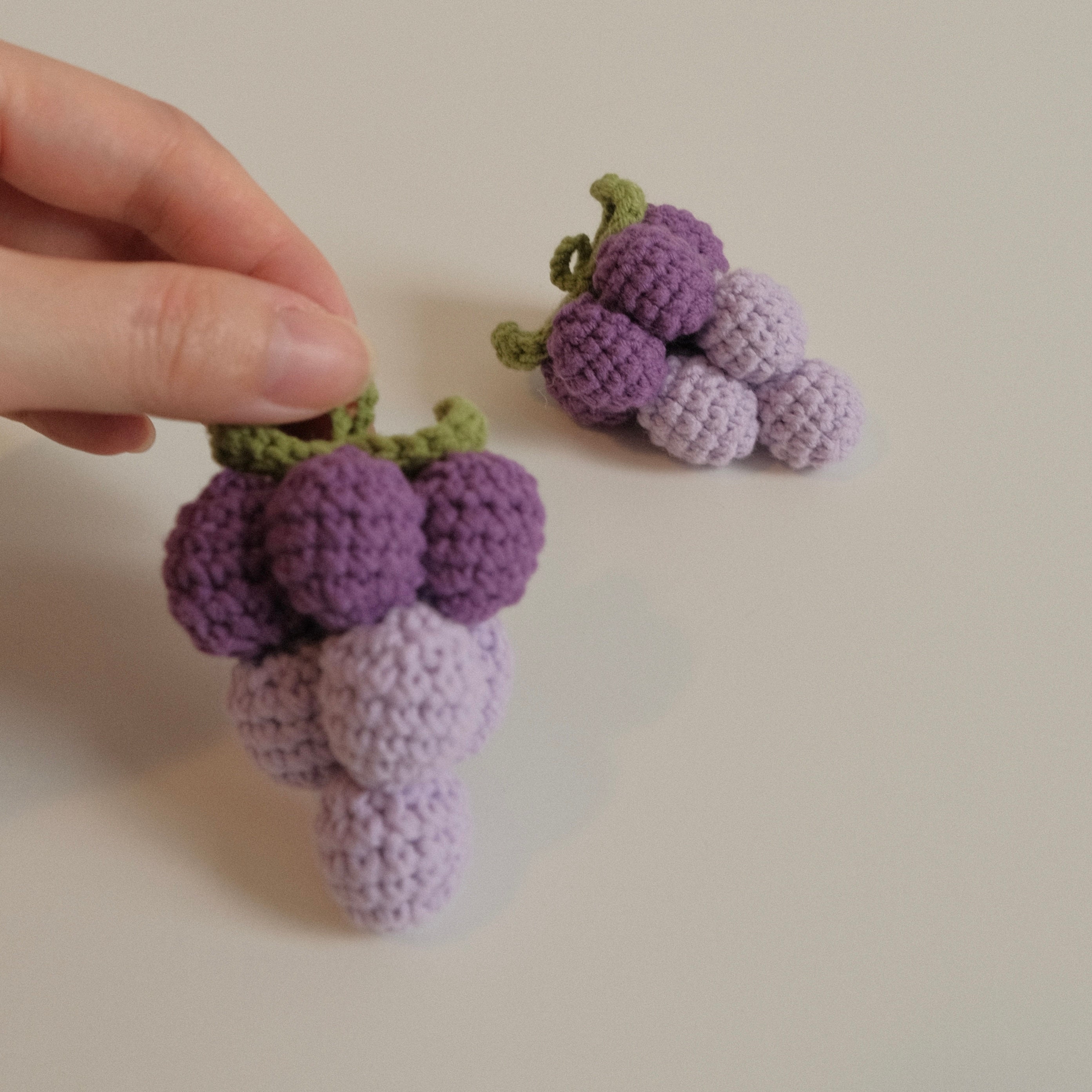 Handmade Crochet Fruit Amigurumi Charms, Finished Small Crochet Charms ...