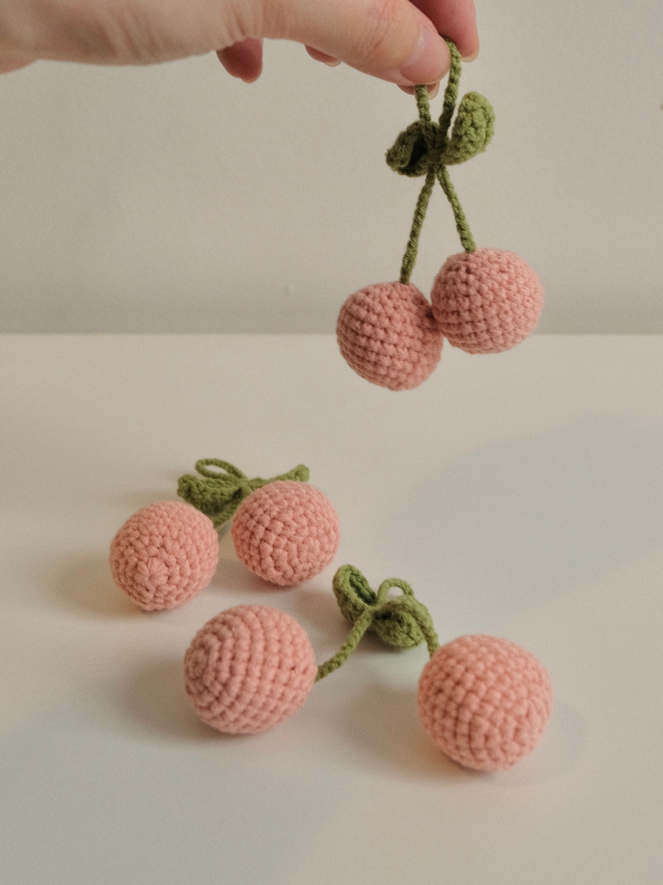 Handmade Crochet Fruit Amigurumi Charms, Finished Small Crochet Charms ...