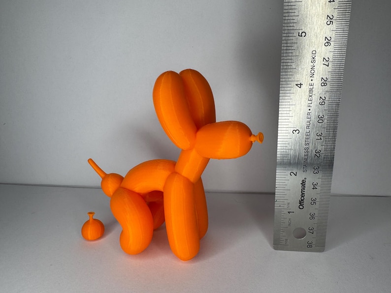 3D Printed Balloon Dog Pooping Statue: Whimsical Home Decor - Etsy