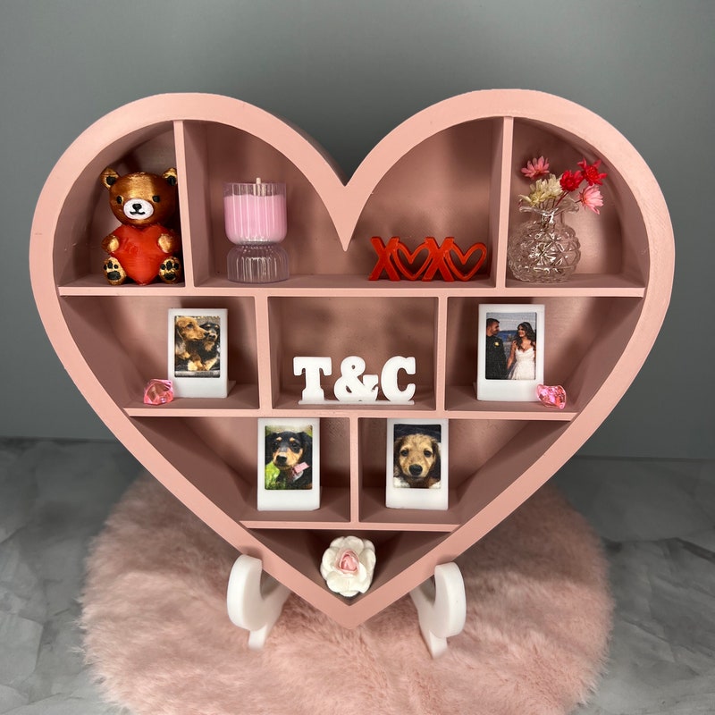 Wood Heart Shelf - Etsy