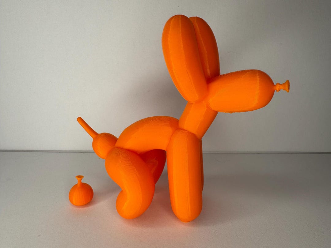 3D Printed Balloon Dog Pooping Statue: Whimsical Home Decor - Etsy