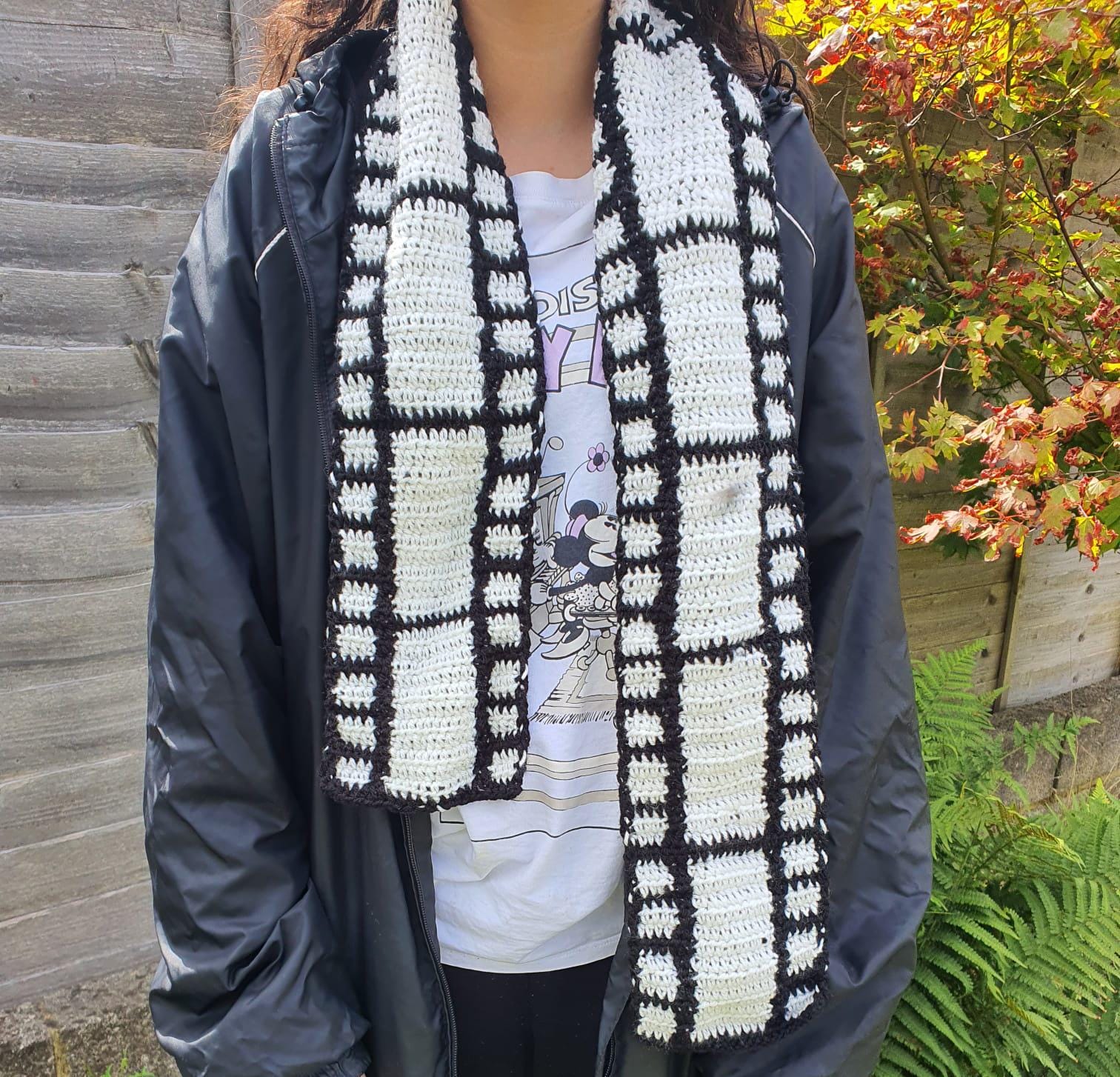 Crochet Film Strip Scarf - Etsy